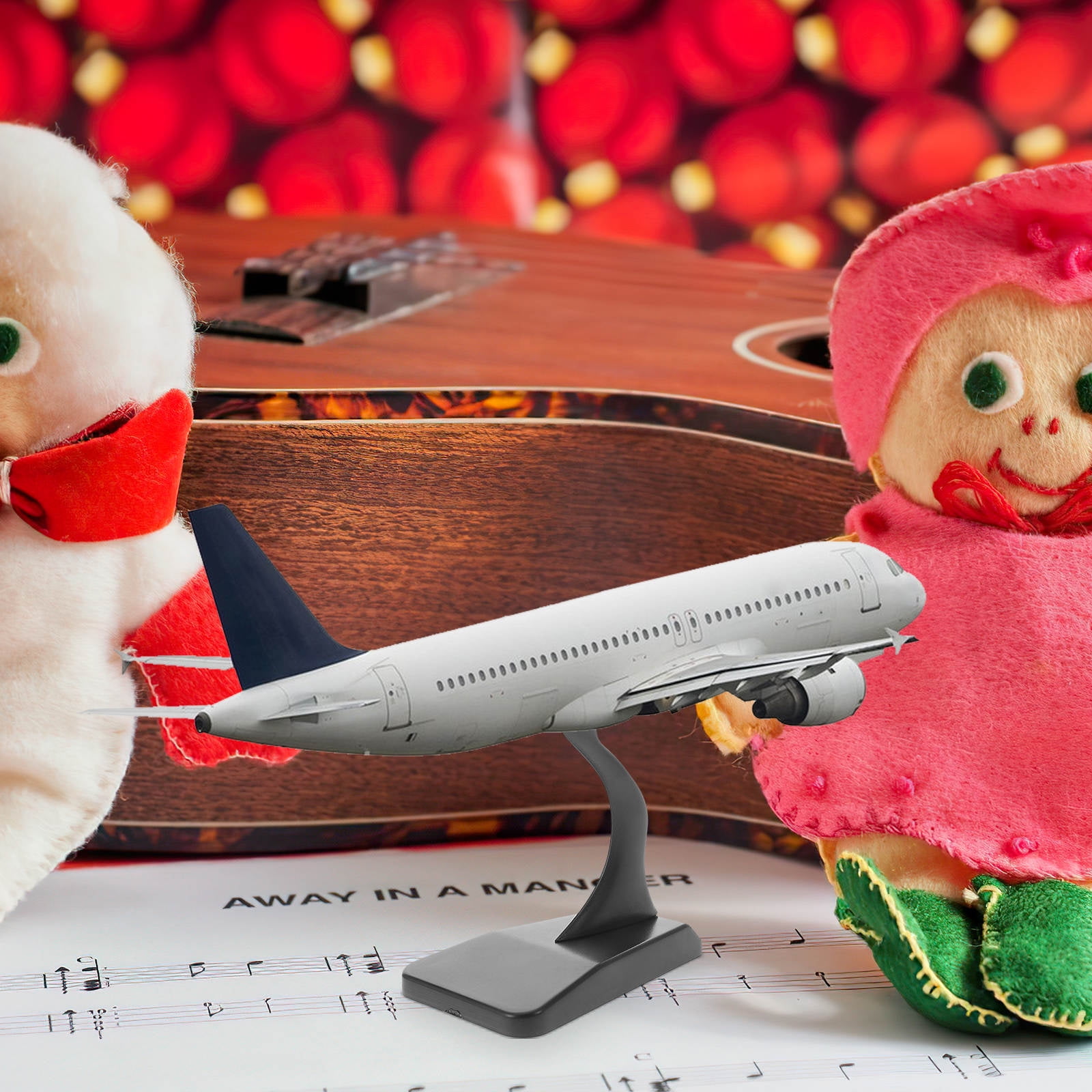 HOOWIFFY 3.1x2.2x1.4in Black Plastic Display Stand for Airplane ...