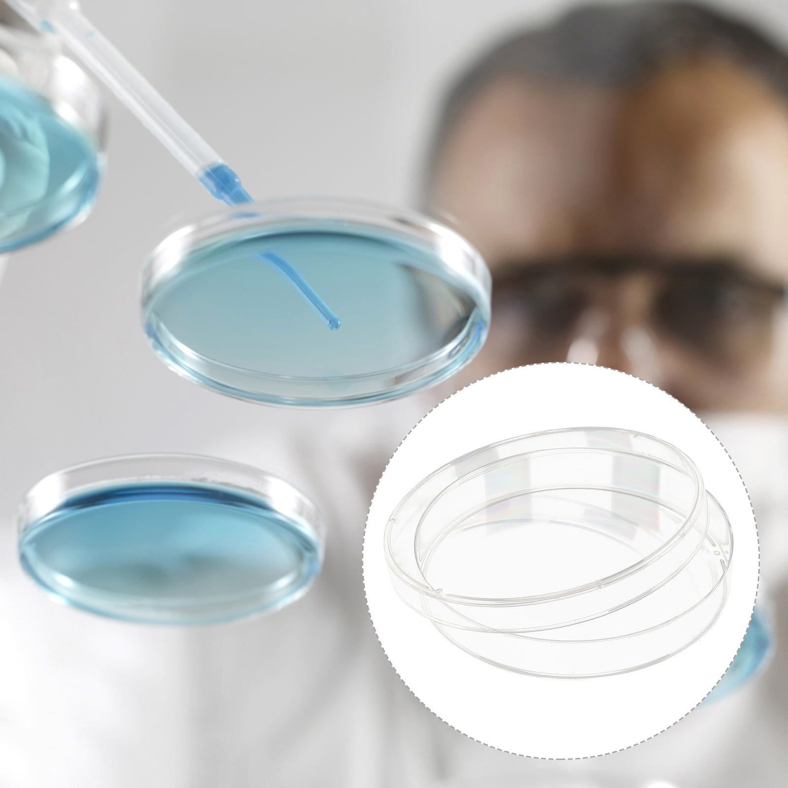 HOOWIFFY 30Pack Chemistry Petri Dish Set With Lid for Research ...