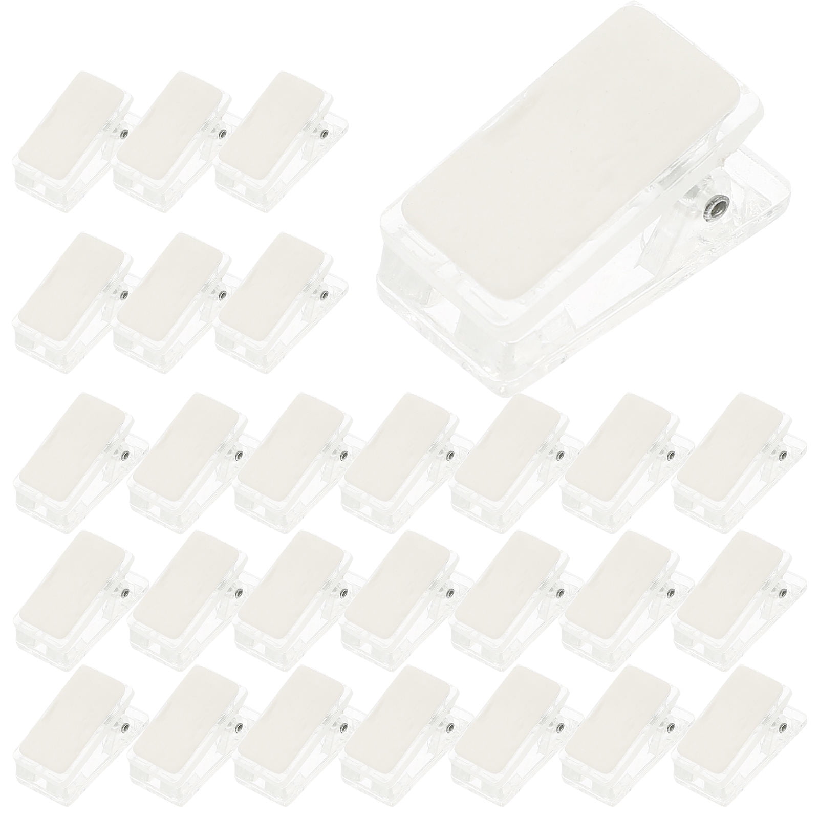 HOOWIFFY Spring Clips Transparent Iron 30Pcs 1.02X0.51In - Walmart.com