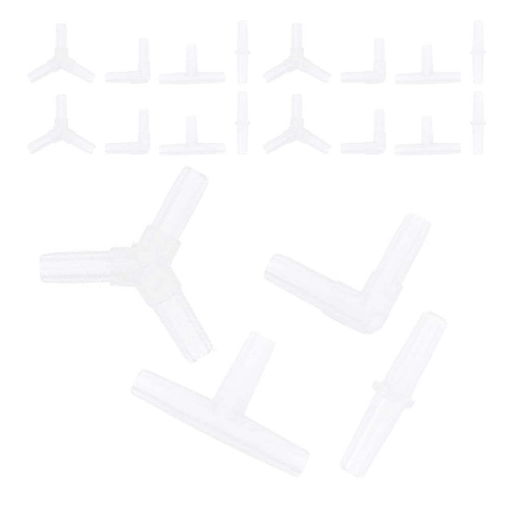HOOWIFFY Aquarium Supply Fish Tank Air Tube Adapters White ABS 32pcs ...