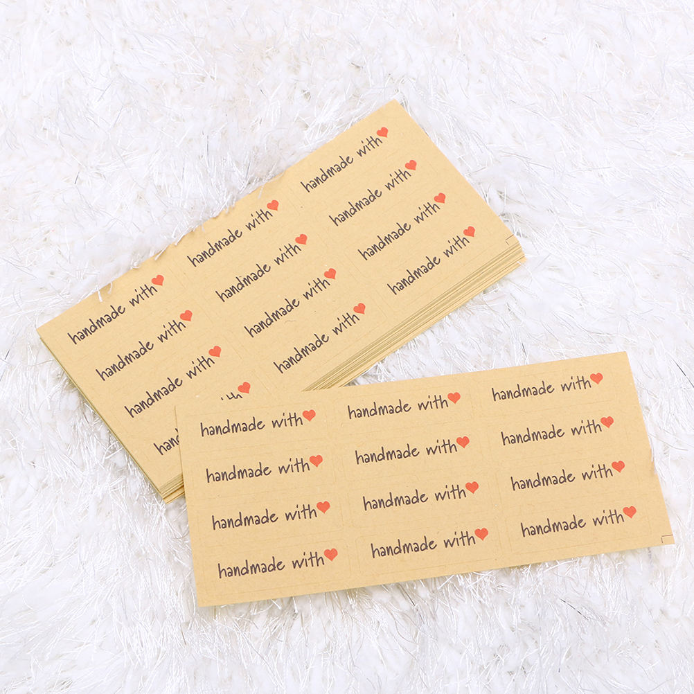 HOOWIFFY 360Pcs Khaki Paper Stickers Long Strip for Valentine's Day ...