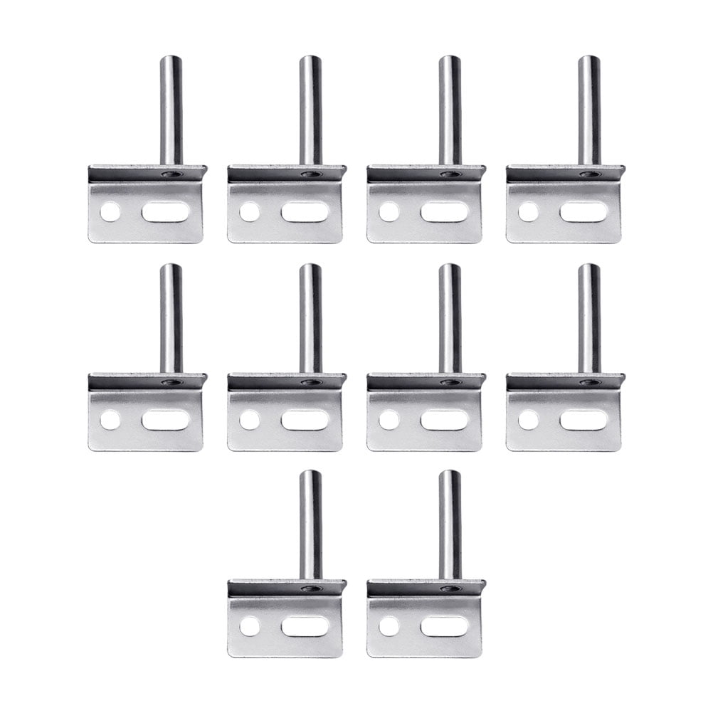 HOOWIFFY 10pcs Heavy Duty Gate Hinge Iron Silver Door Pivot for Wood ...
