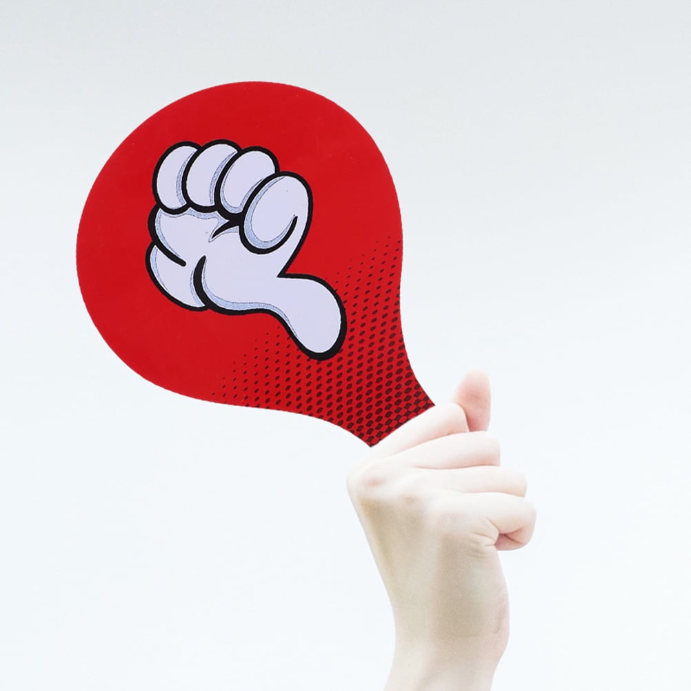 HOOWIFFY Voting Paddles Thumbs Up Thumbs Down Multi PVC 3Pcs - Walmart.com