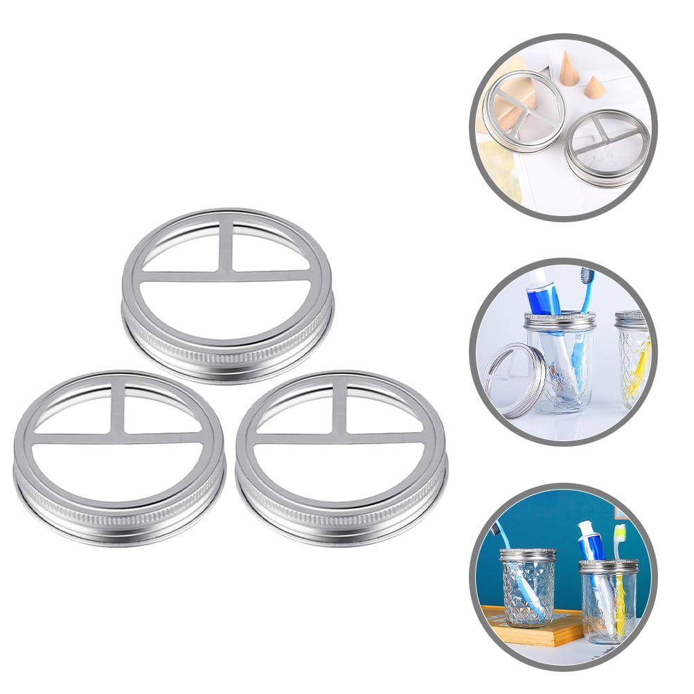 HOOWIFFY 3Pcs Jar Replacement Lids Wide Mouth Design for Travel Use ...
