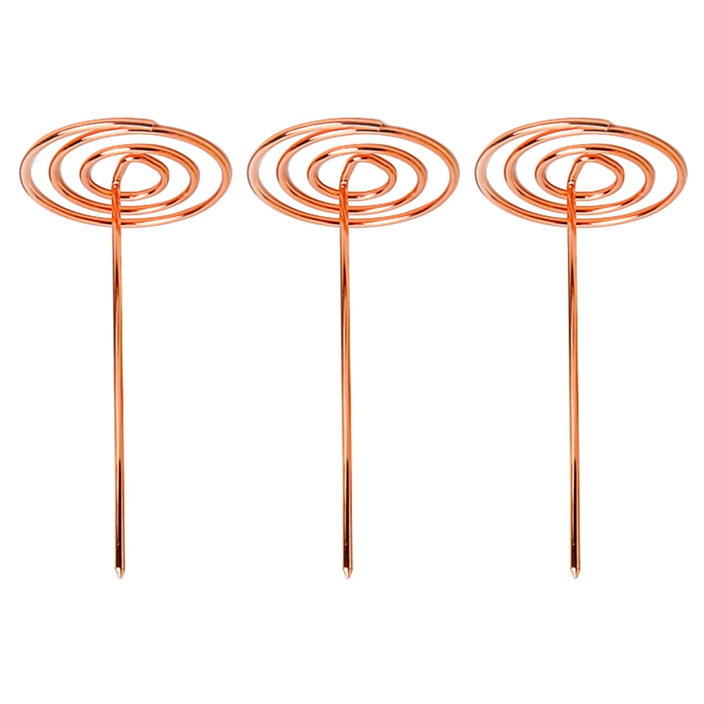 HOOWIFFY 3Pcs Metal Rose Gold Note Holder for Adults Memo Holding ...