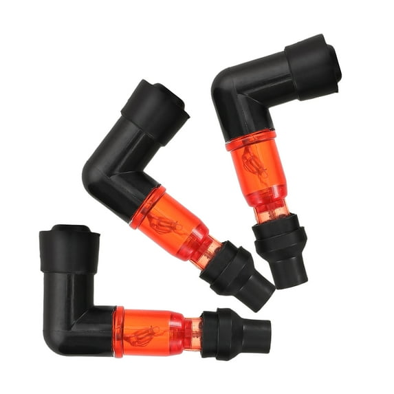 HOOWIFFY 3Pcs Spark Plug Cap with 90 Degree Bend for Motorcycles Atvs ...