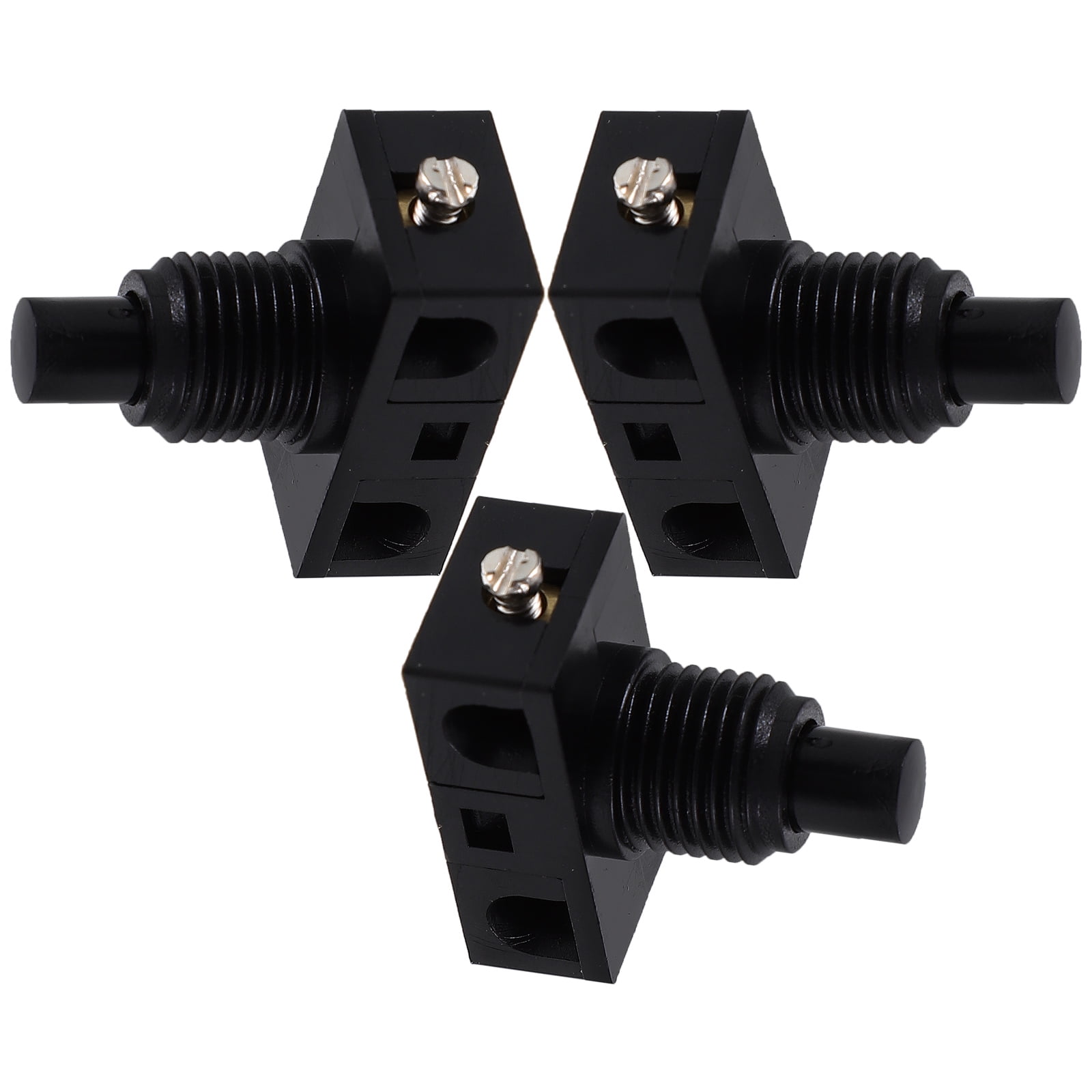 HOOWIFFY Electrical Button Simple Design Black ABS 3Set - Walmart.com