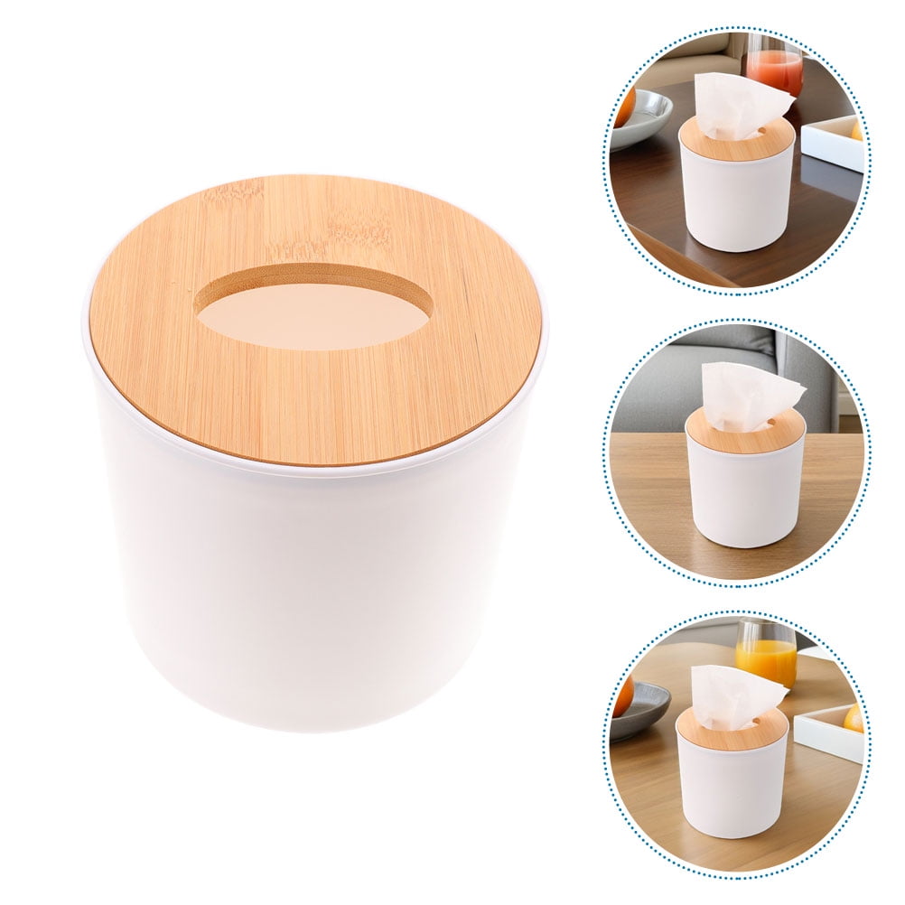 HOOWIFFY 3-Pack Tissue Storage Boxes Multifunctional Desk Tissue ...