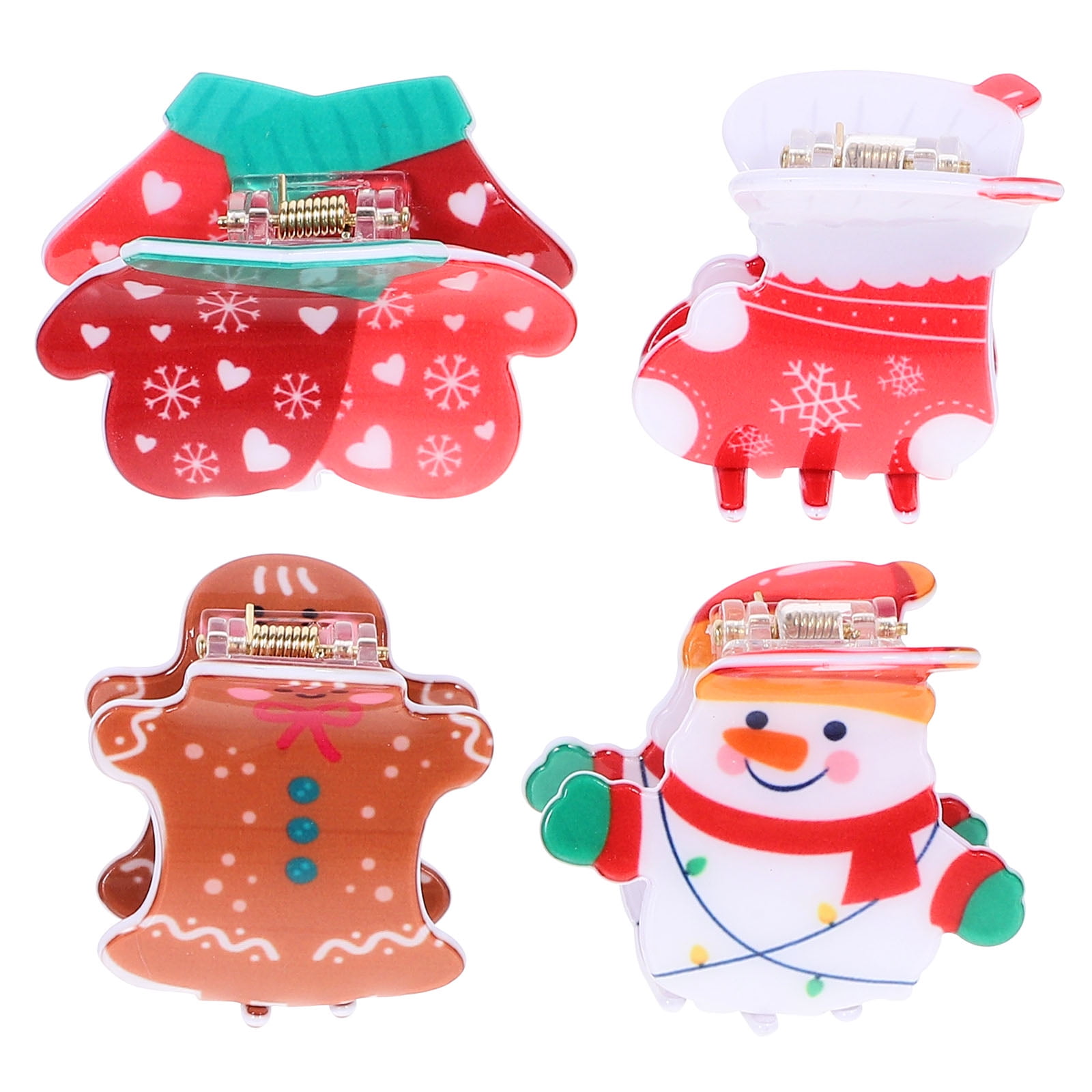 HOOWIFFY 4Pcs Claw Clip Pack PVC Material Claw Shape For Women Teen ...