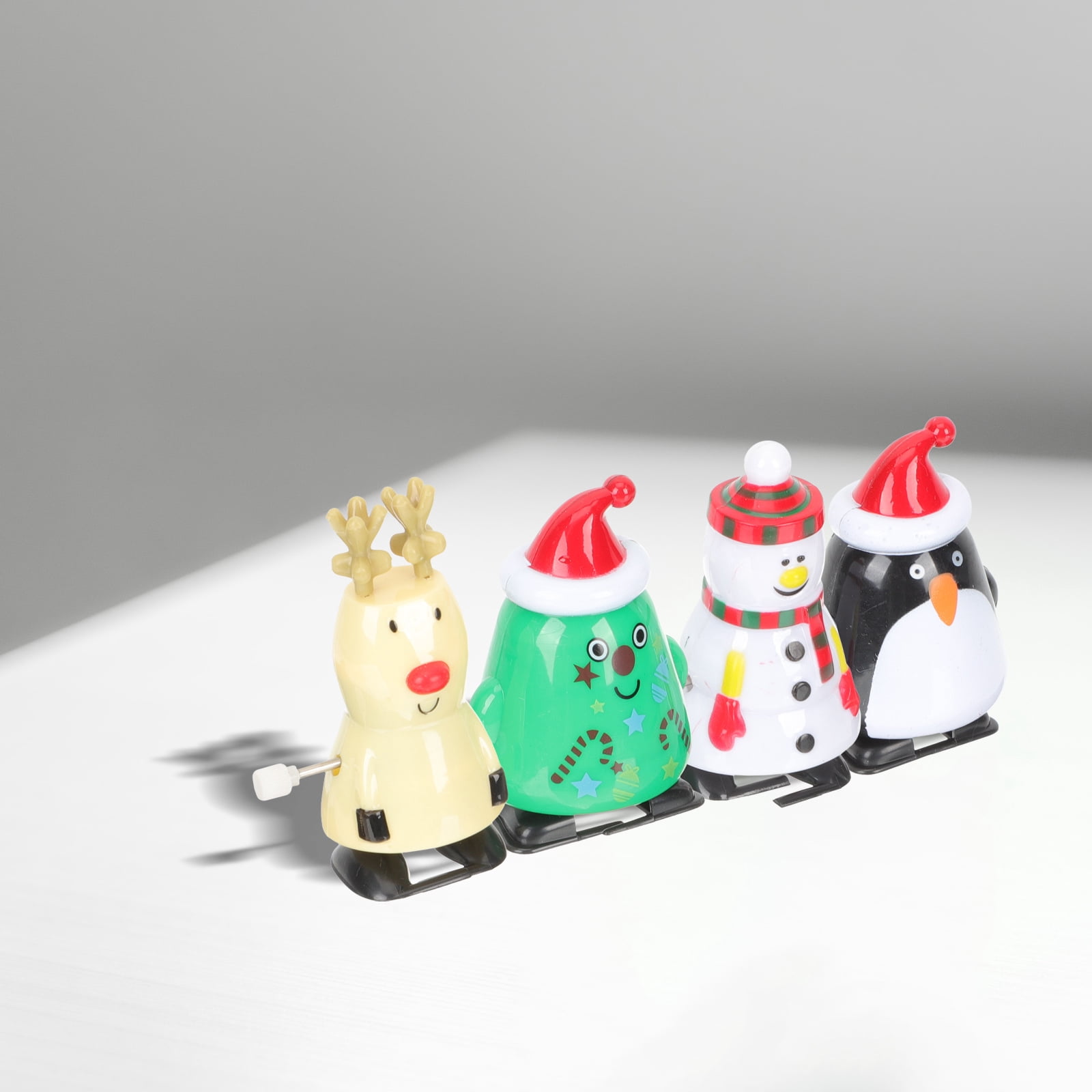 HOOWIFFY 4Pcs Clockwork Toys Set Plastic Assorted Color Cartoon Design ...
