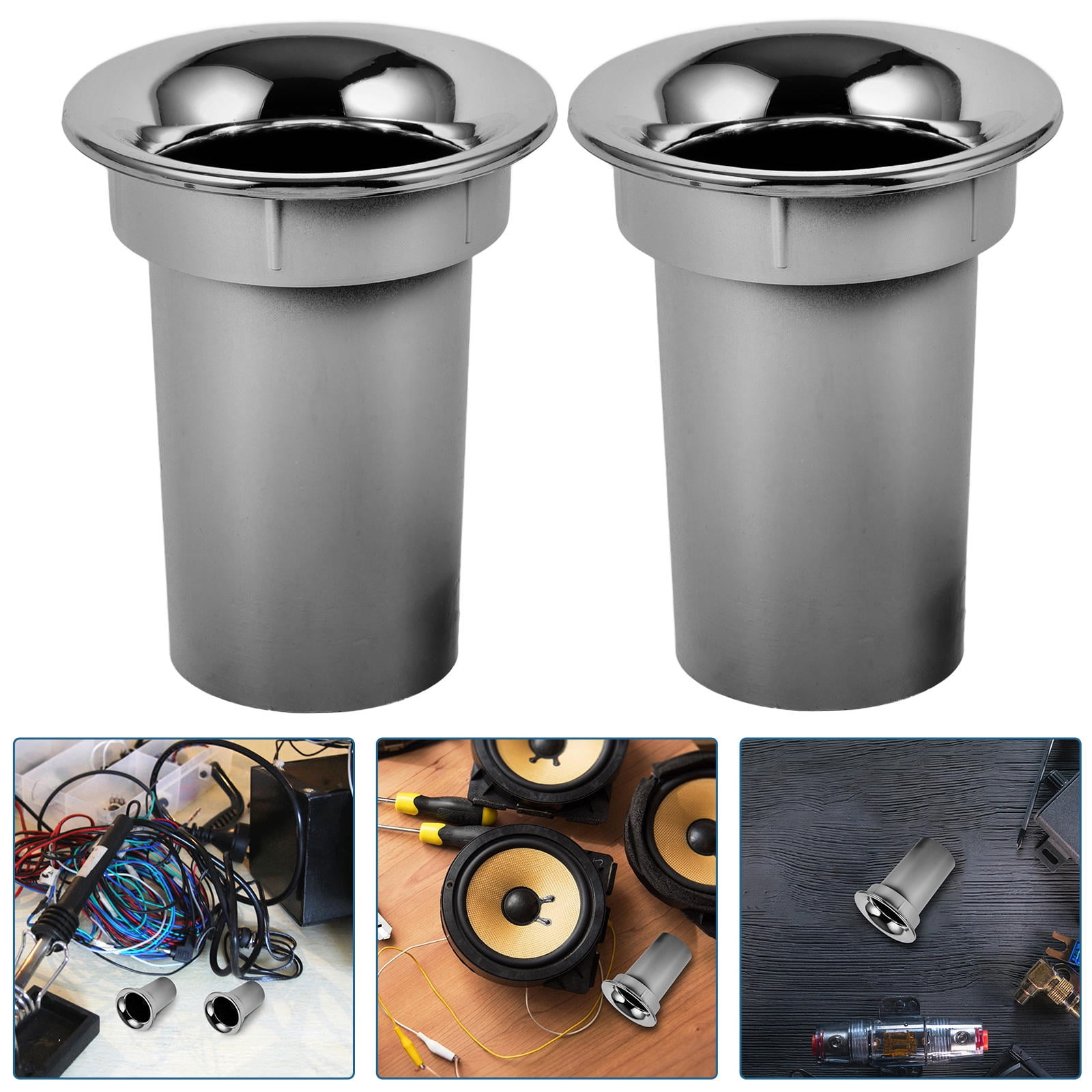 HOOWIFFY 4-Pack Plastic Speaker Port Tubes for Sound Quality ...