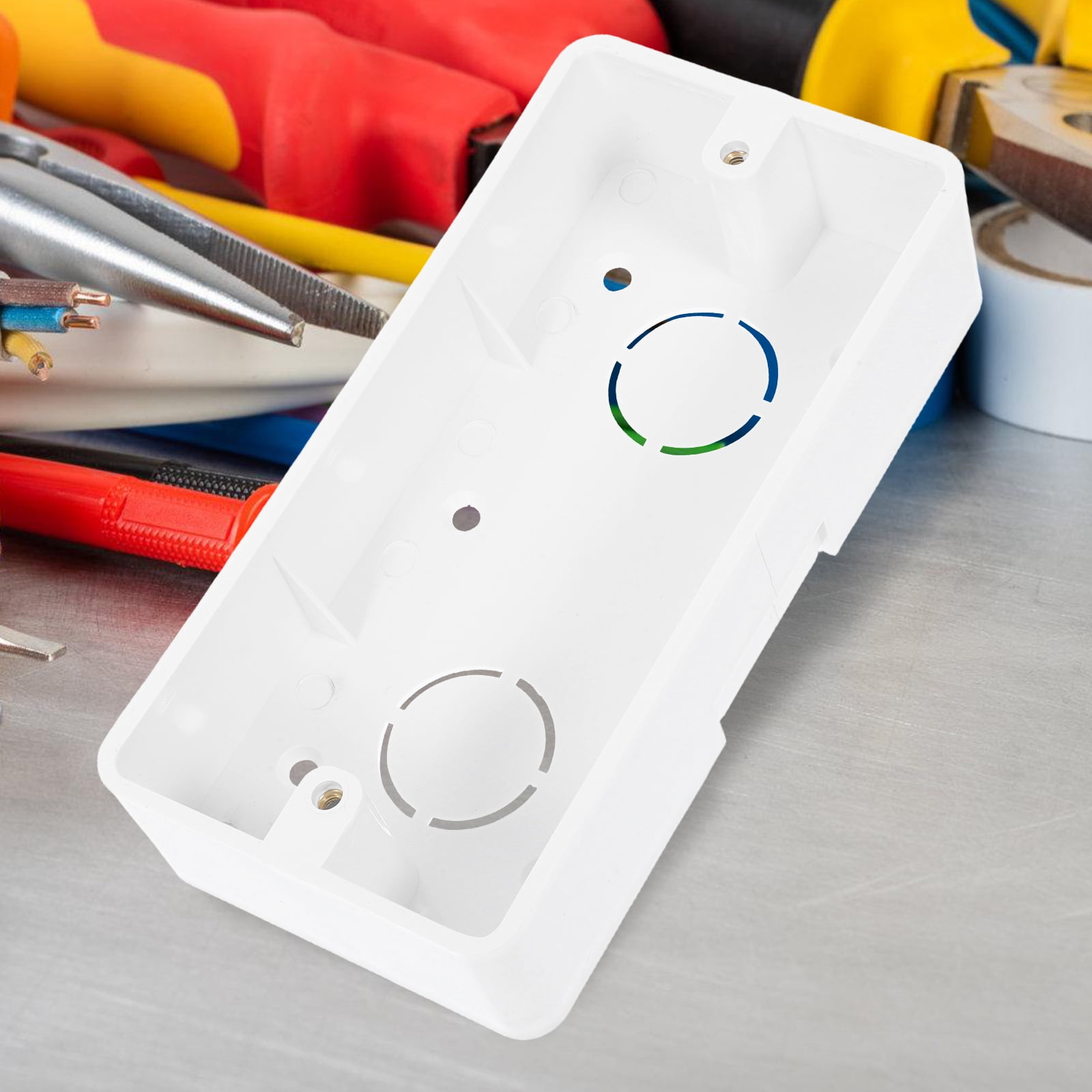 HOOWIFFY 4Pcs Easy Install Plastic Wall Socket Box for Switch and ...