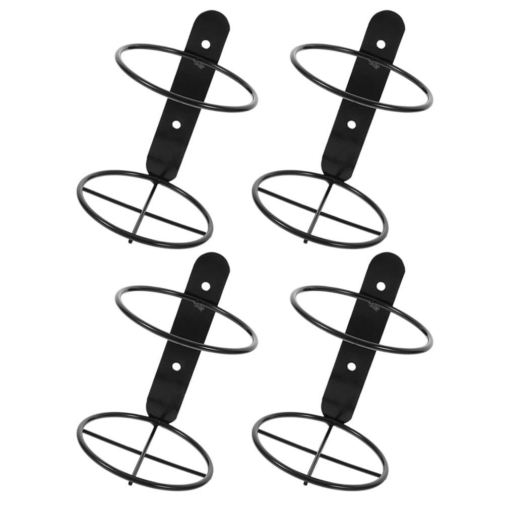 HOOWIFFY Rectangular Wall Mounted Wine Rack Iron Adults 4Set 5.3x3.7x3.7in - Walmart.com