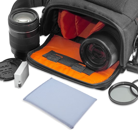 HOOWIFFY Camera Bag Grey Adjustable Inserts for Camera Organization ...