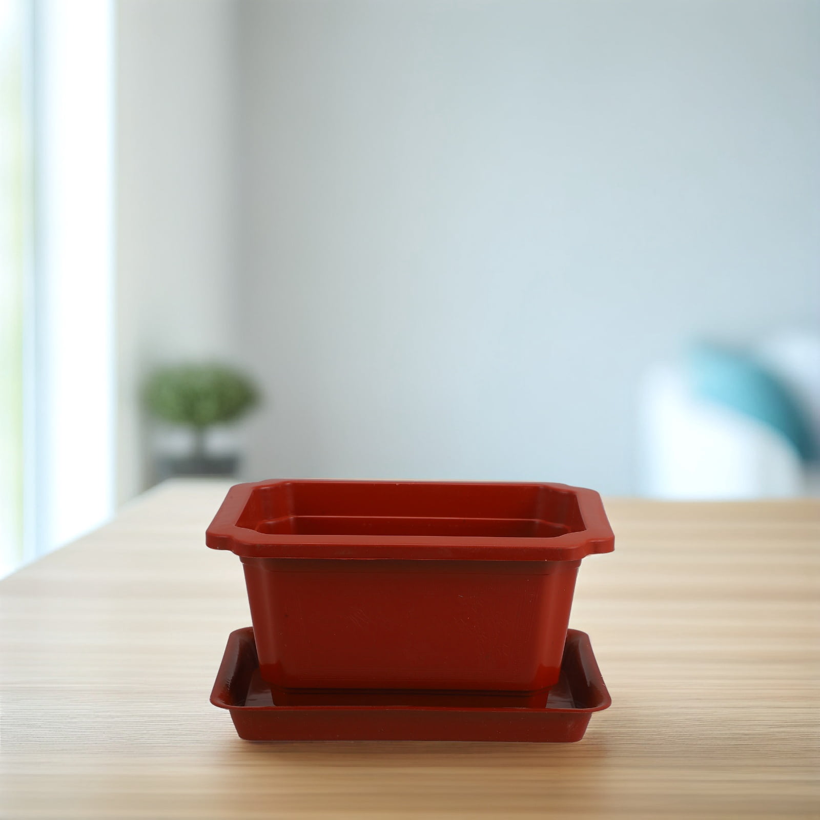 HOOWIFFY 5 Sets Simple Classical Planter Flower Pot for Bonsai 7.1x5 ...