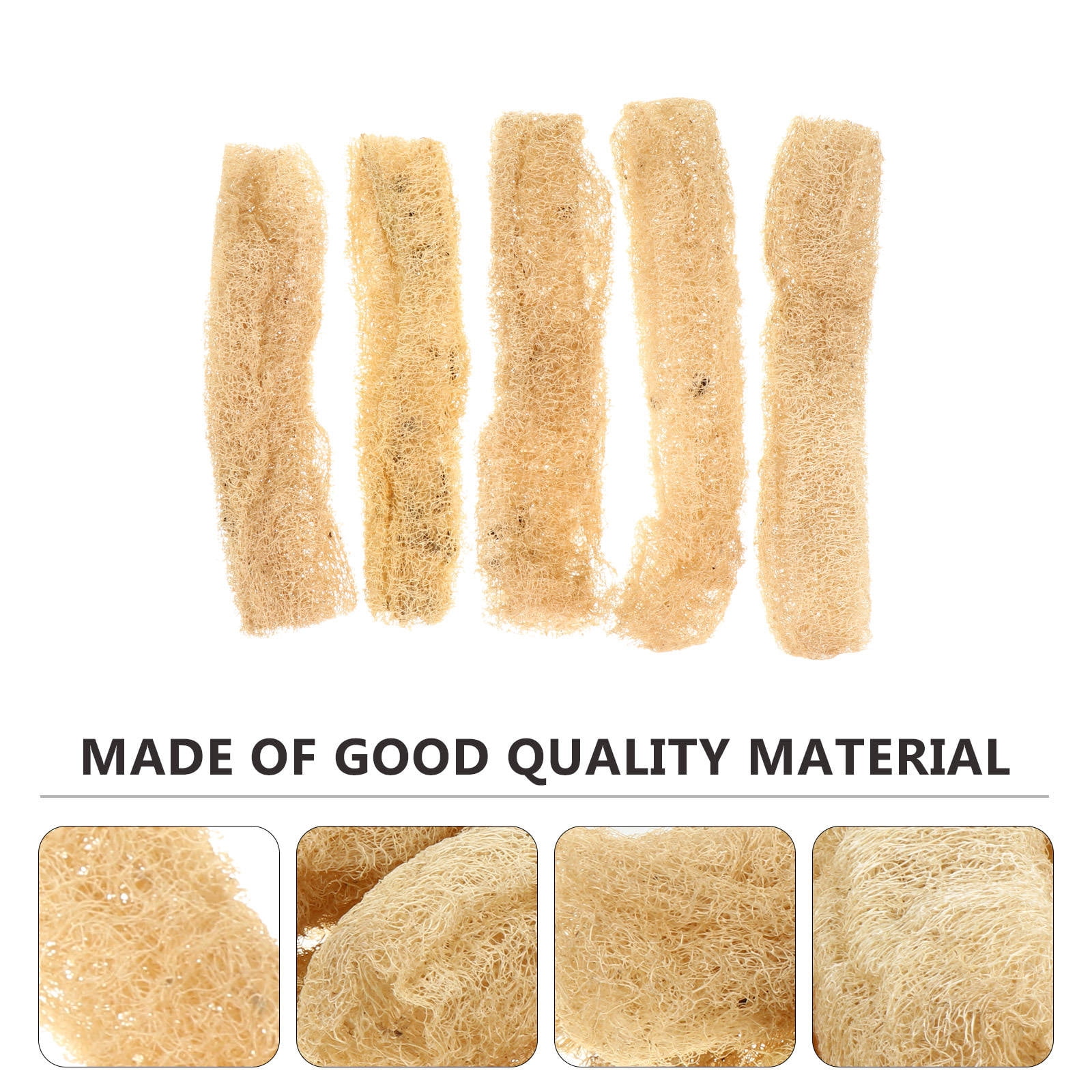 HOOWIFFY Natural Loofah for Chinchilla Orange 5Pcs 2x8.7in - Walmart.com