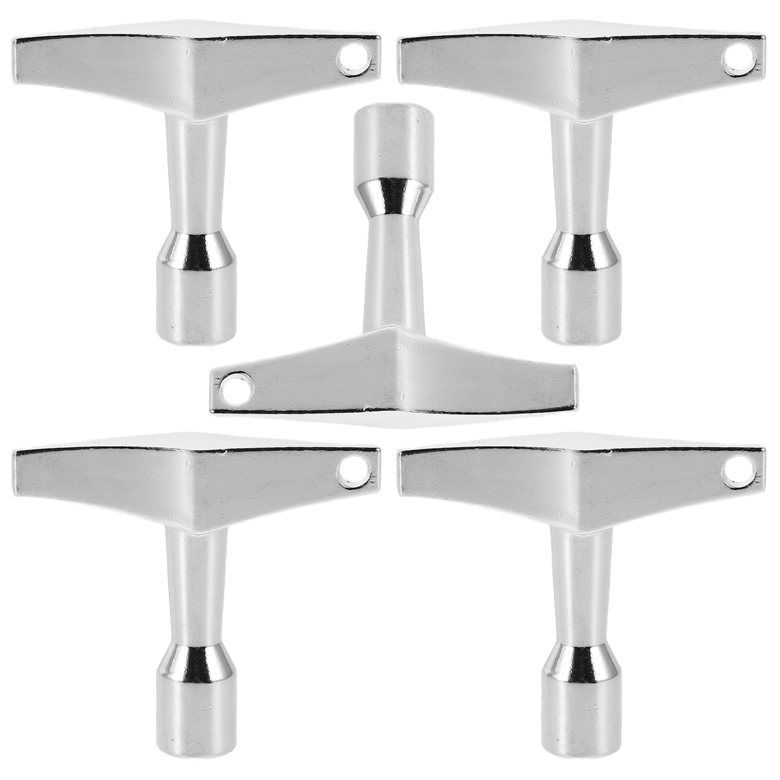 HOOWIFFY 5Pcs Drum Set Hardware Key Tool Drum Keys Metal Silver For ...