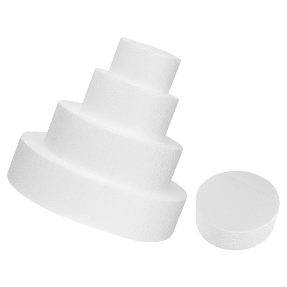 HOOWIFFY Foam Cake Form White 5Pcs 1.97In Thick 15.75In - Walmart.com