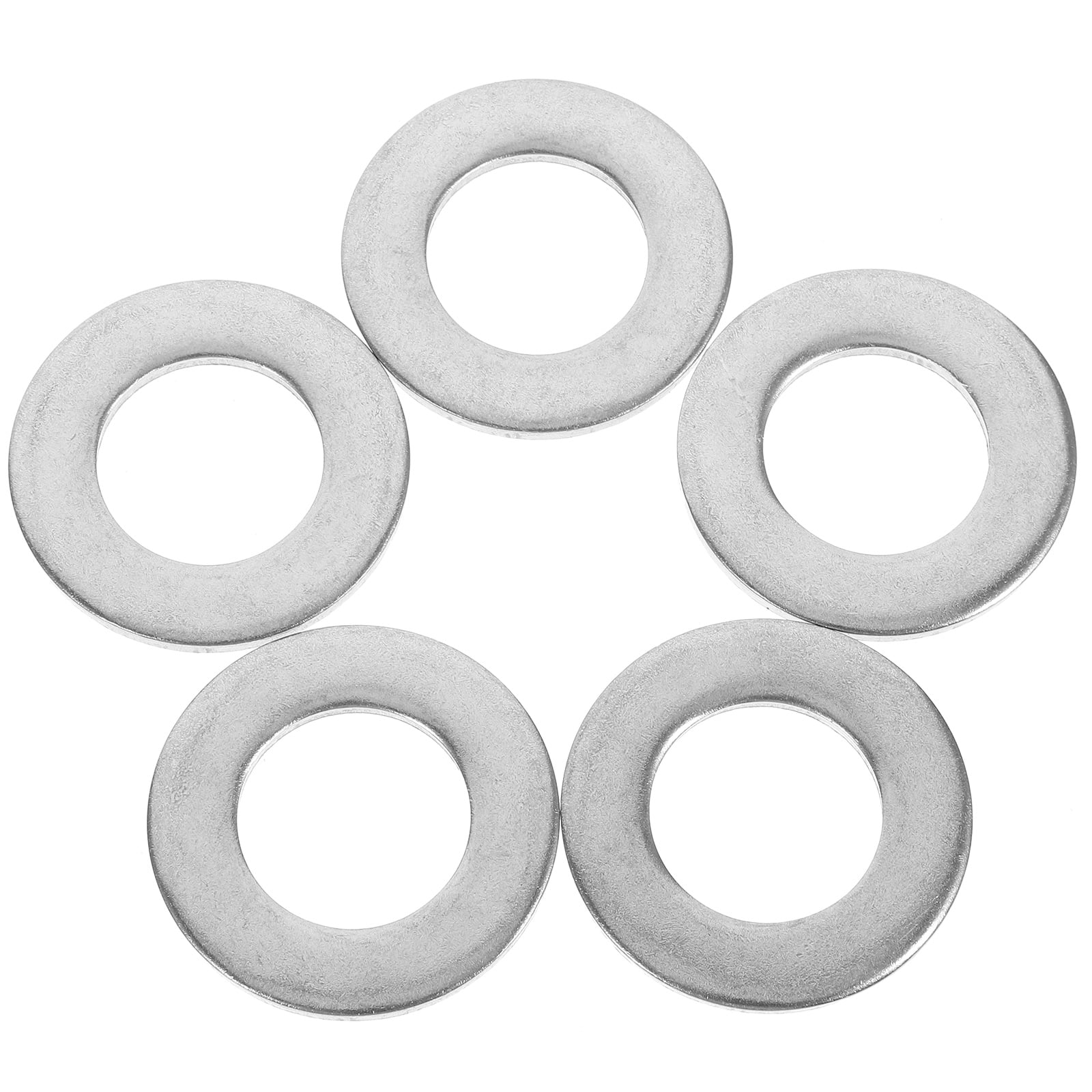 HOOWIFFY Stainless Steel Flat Washers Silver 5Set for Automotive ...