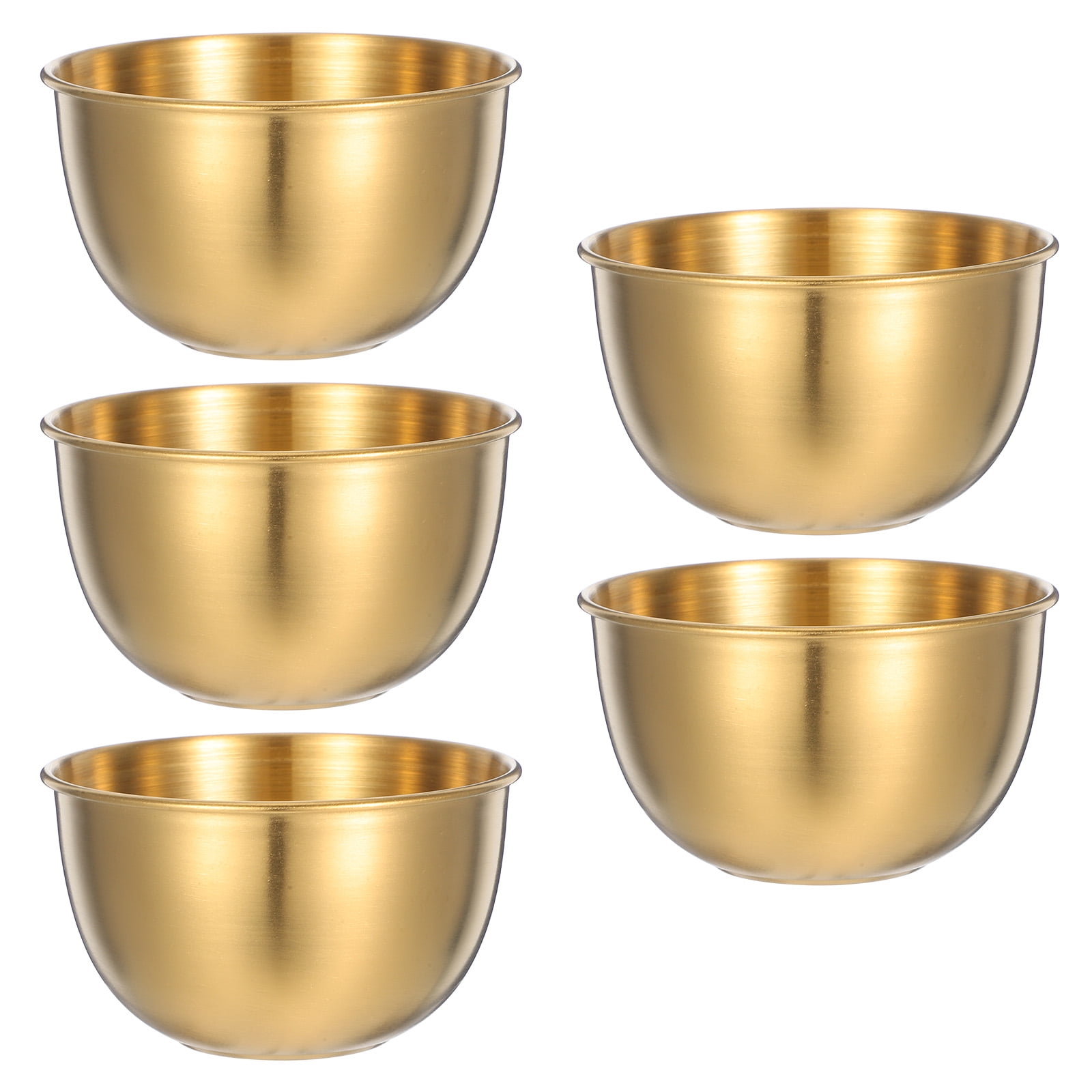HOOWIFFY 5pcs Stackable Condiment Holder Golden 304 Stainless Steel ...
