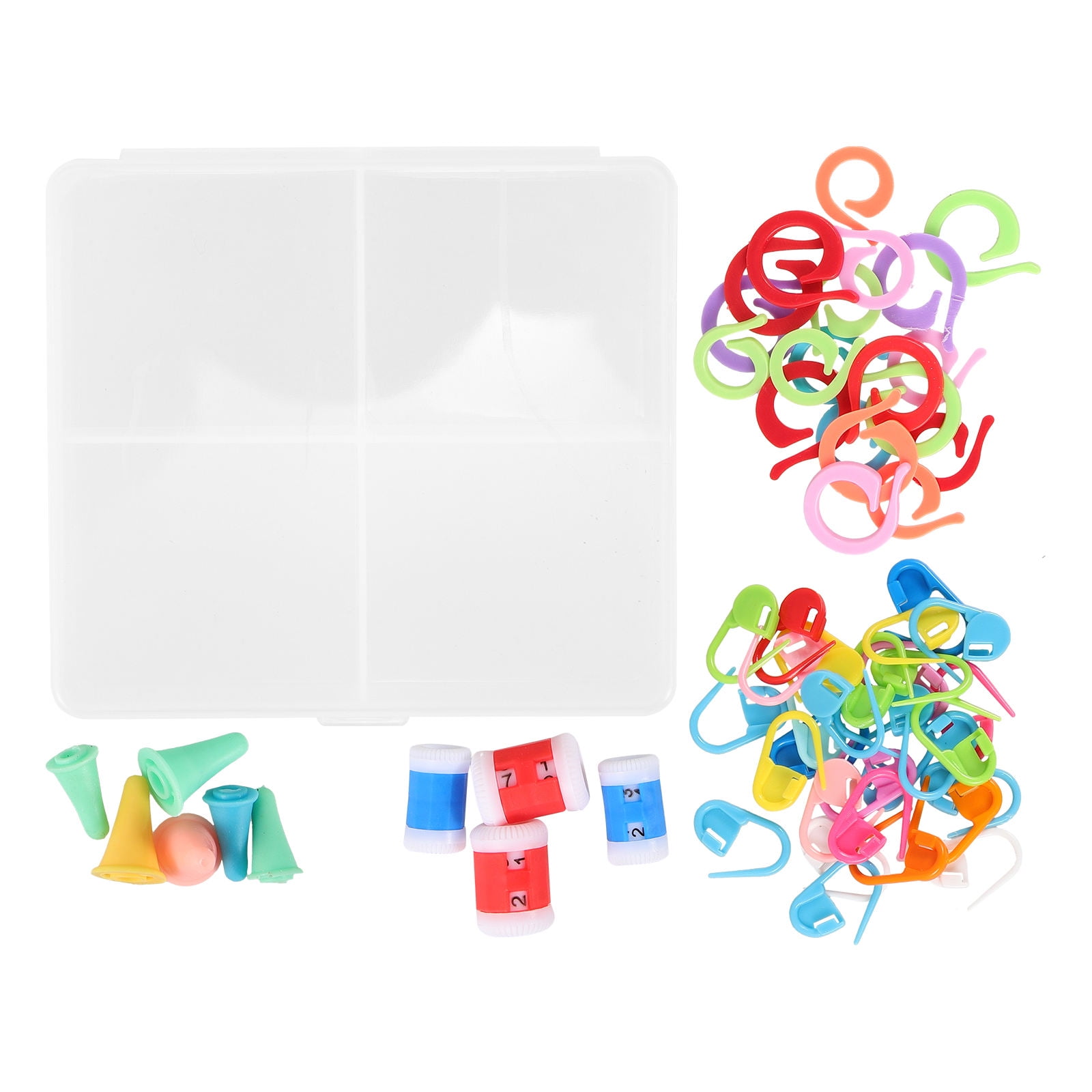 HOOWIFFY Safety Pin Stitch Markers Assorted Color Plastic 60Pcs ...