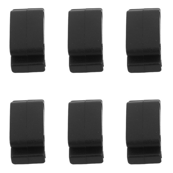 HOOWIFFY Ukulele Pick Storage Case Rubber Black 6 Pieces Holder for ...