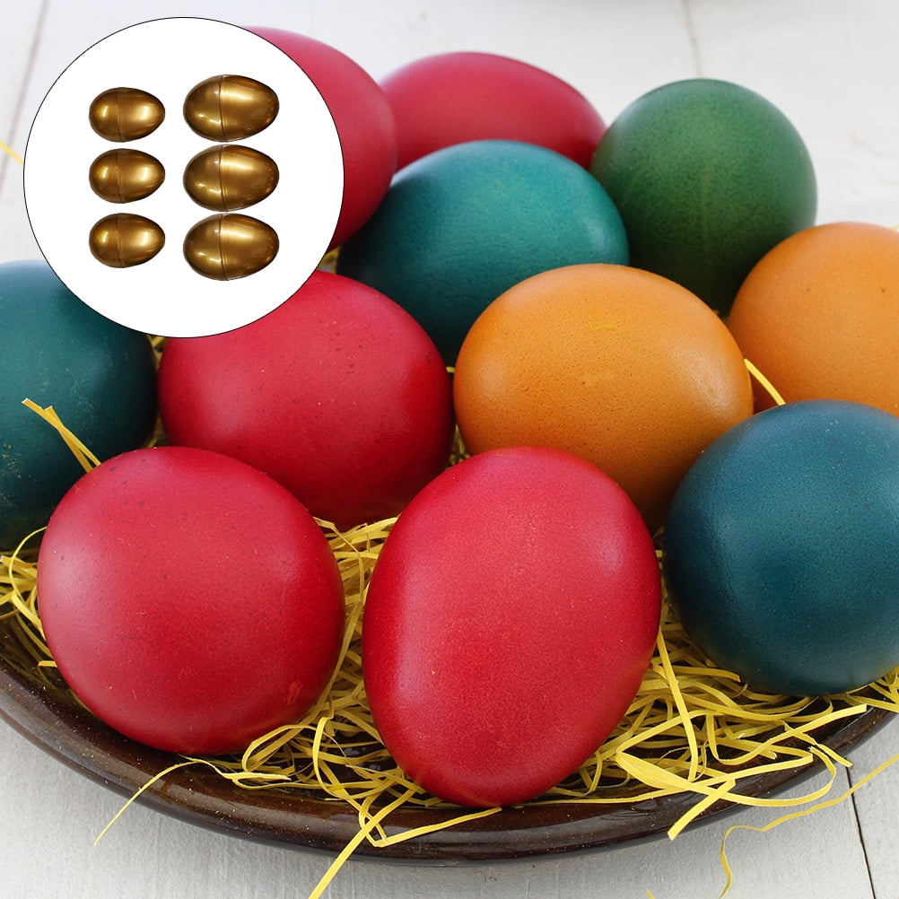 HOOWIFFY Golden Easter Eggs Openable for and Decor 6Pcs - Walmart.com