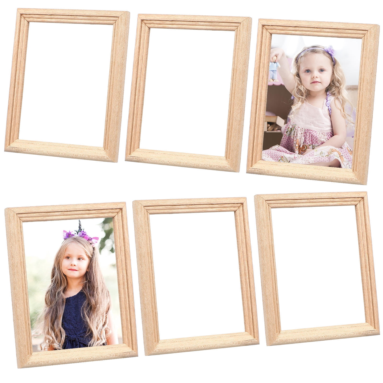 HOOWIFFY Miniature Photo Frames Hobbyists 6Pcs 3Inch - Walmart.com