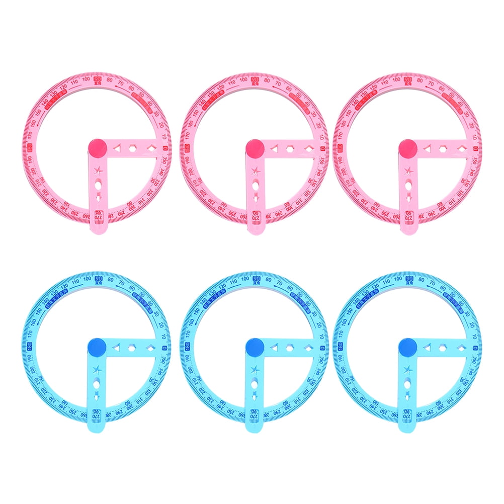 HOOWIFFY 6Pcs Multi Functional Drawing Ruler for Engineers Transparent ...