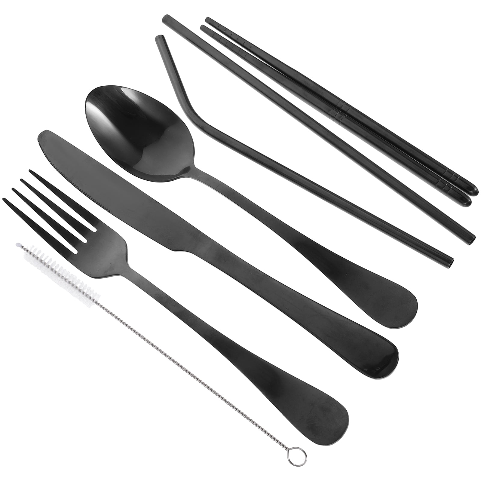 HOOWIFFY 7Piece Set Stainless Steel Kitchen Utensils Modern Minimalist ...