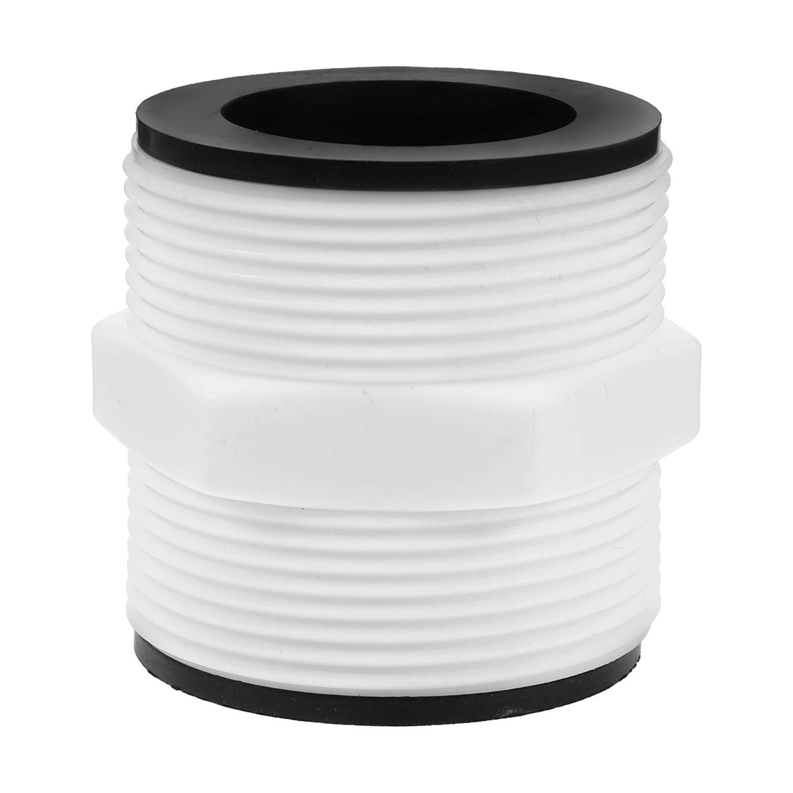 HOOWIFFY White Plastic Pool Hose Connector for Above Ground Pumps with ...