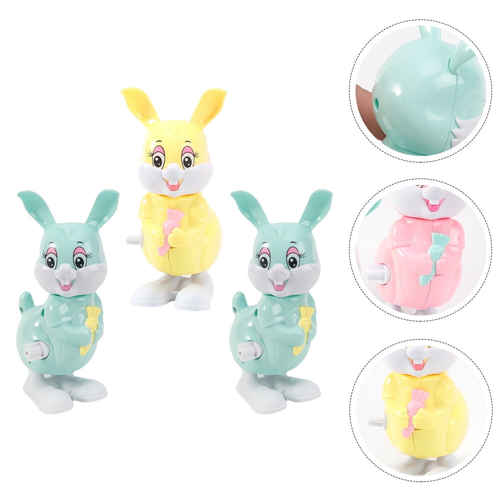 HOOWIFFY Adorable Clockwork Rabbit Toys for Kids with Manual Windup ...
