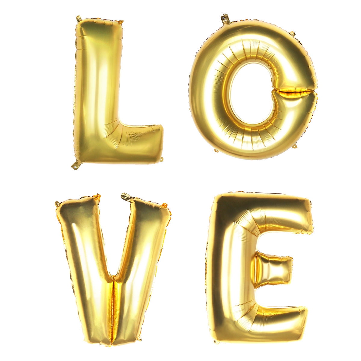 HOOWIFFY Golden Wedding Foil Balloons for Party Decoration Tightly ...