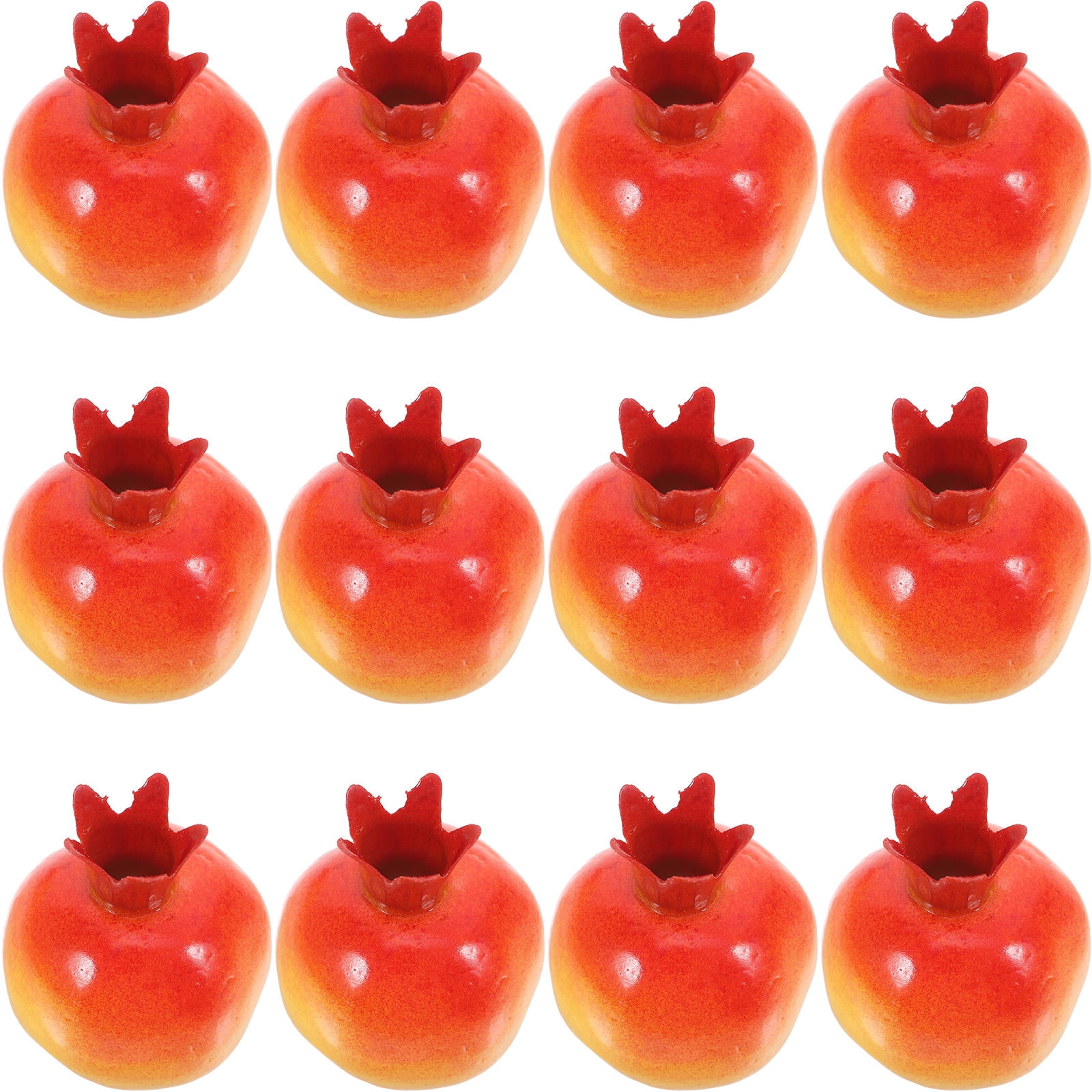 HOOWIFFY Artificial Fruit 24Pcs Foams Oval Shape Fake Fruit for ...