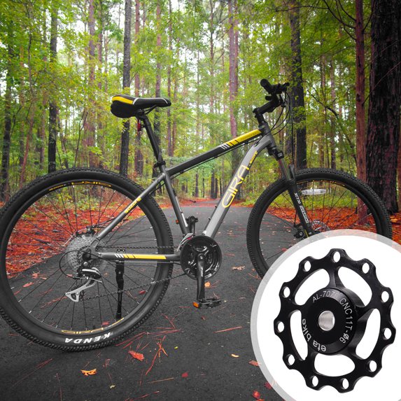 HOOWIFFY Bike Guide Wheel Black Aluminum Alloy 1Pcs 1.7X1.7in - Walmart.com