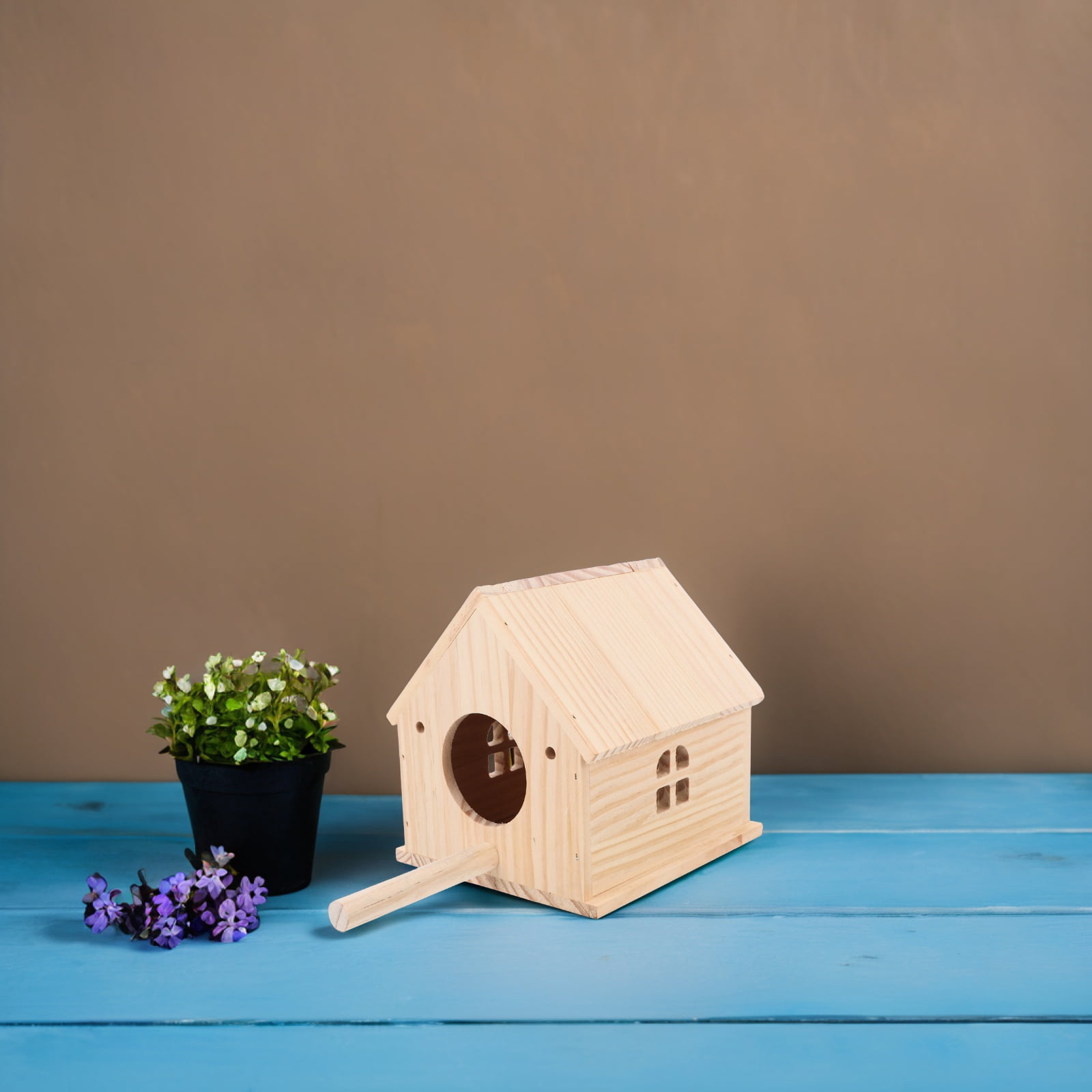 HOOWIFFY Cockatiel Bird House Wooden Breeding Box Multi 1Pack Compact ...