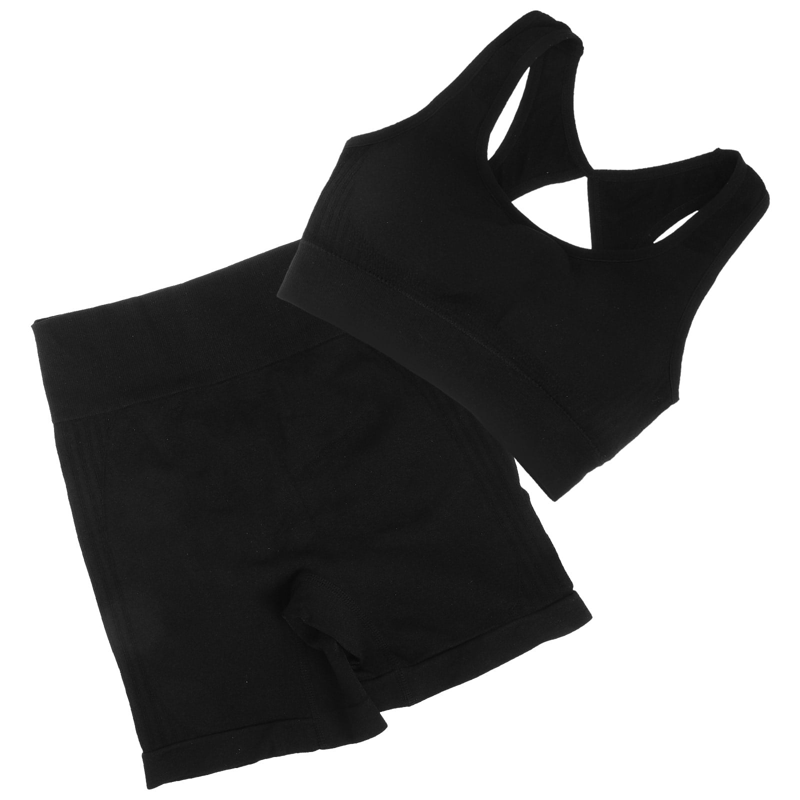 HOOWIFFY 1 Set Yoga Costume Comfortable Fit Breathable Nylon Gym ...