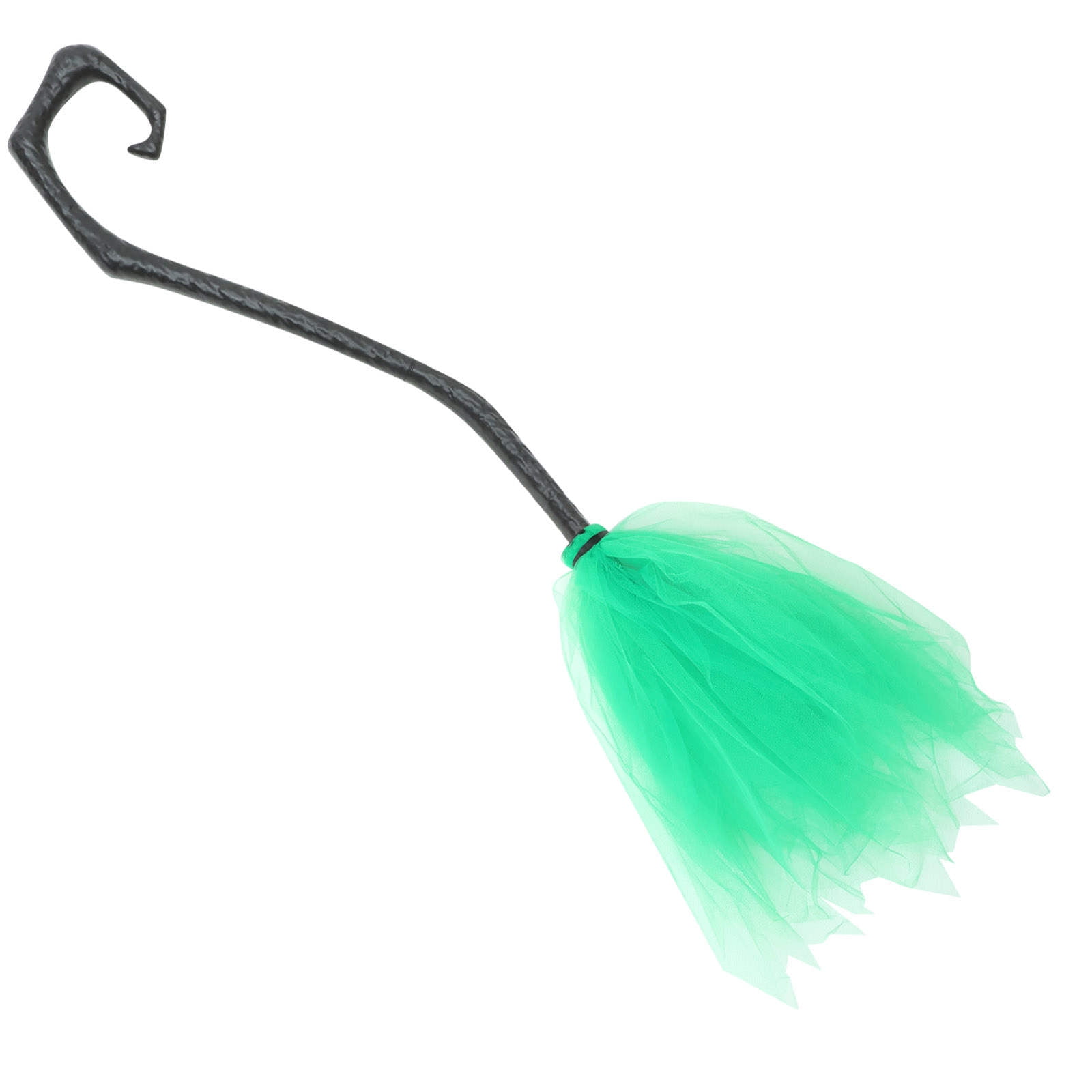 HOOWIFFY Broomstick 1Pcs Witch Broom for Costume Event Decorative Plastic Gauze 41.66X7.86X7 ...