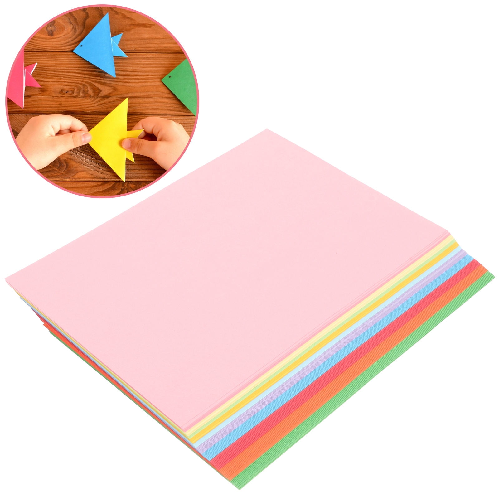 HOOWIFFY Thick Printing Paper Assorted Color 100 Sheets - Walmart.com