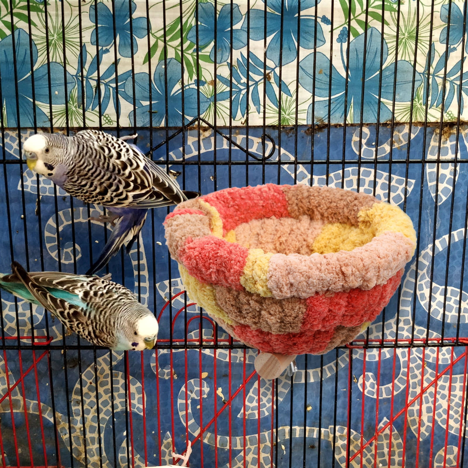 HOOWIFFY Pet Bed Nest Bird Bed Yarn Cozy Bird Owners Winter Breeding 1 ...