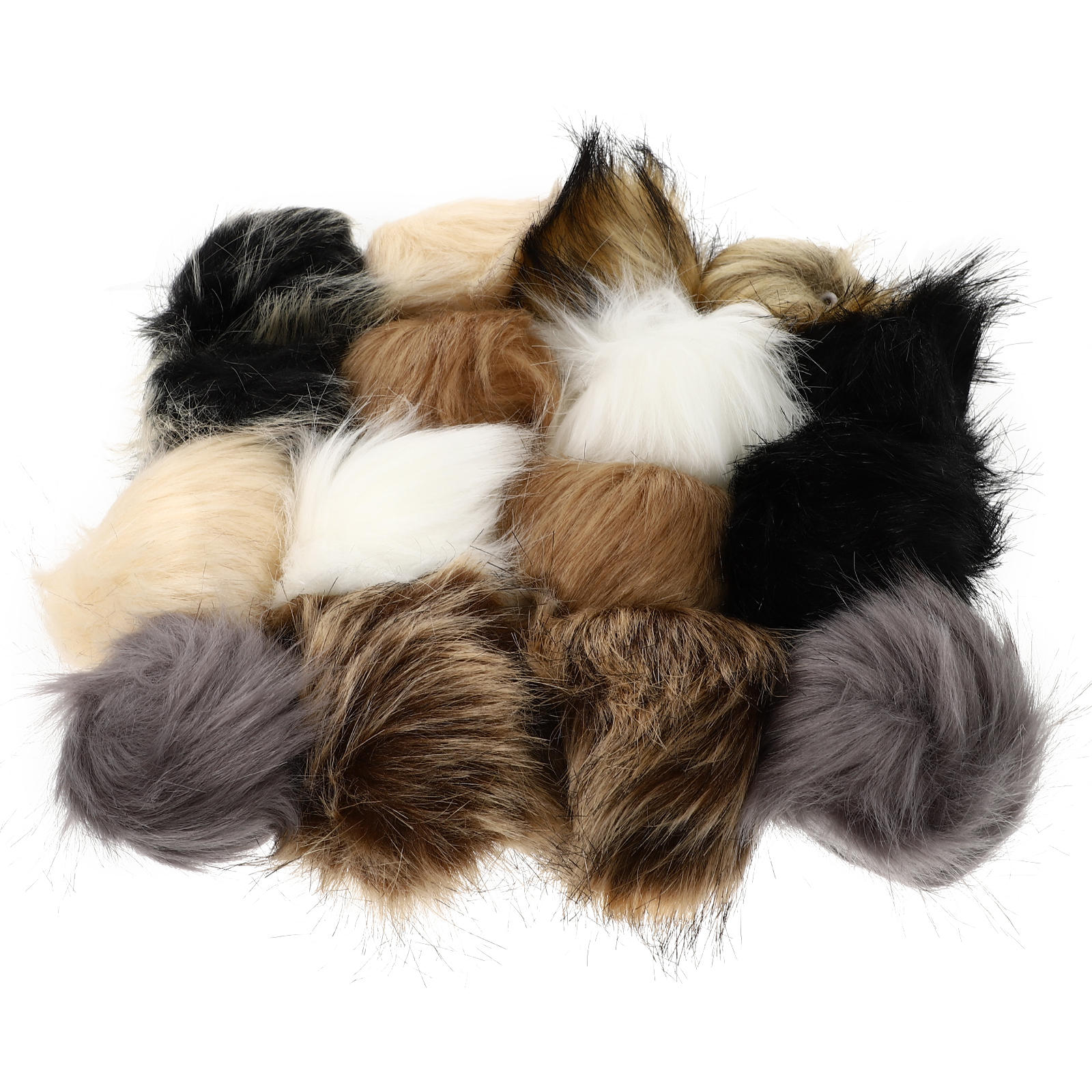 HOOWIFFY DIY Supply Handmade Crafts 16Pcs Puff Balls Assorted Color ...