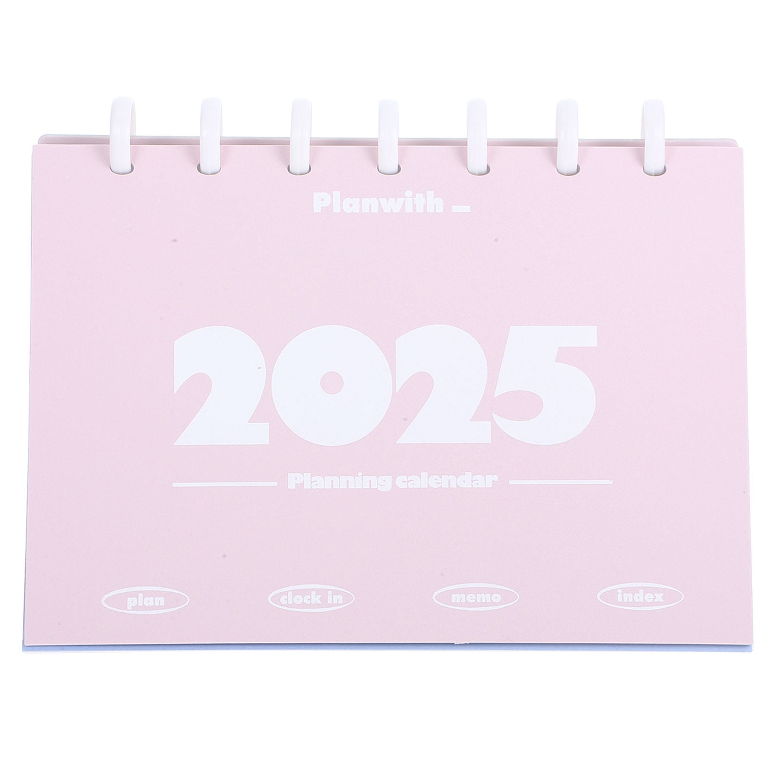 HOOWIFFY 2025 Pink Desk Calendar with Creative Design for Home Office ...