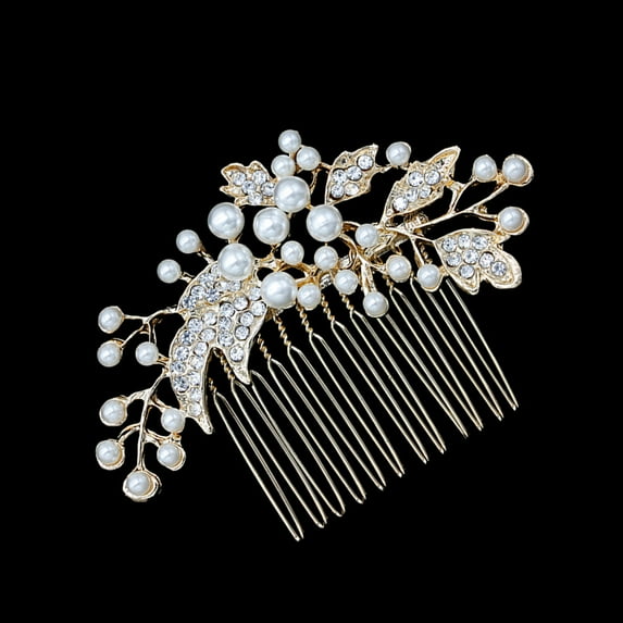 HOOWIFFY Decorative Hair Combs for Styling with Leaf Design and ...