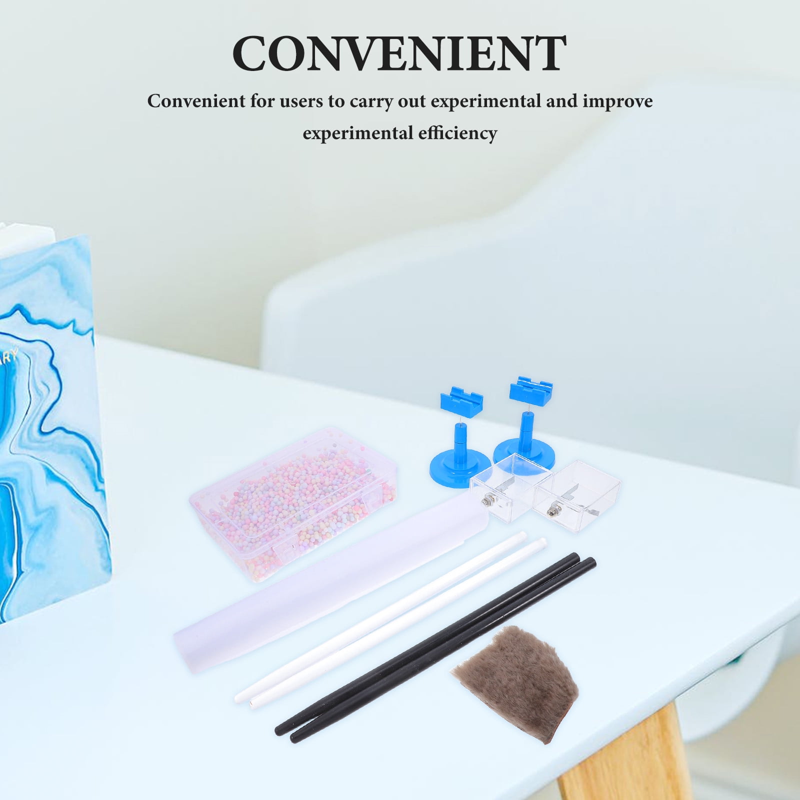HOOWIFFY Static Electricity Experiment Kit with Glass Silk Rods and ...