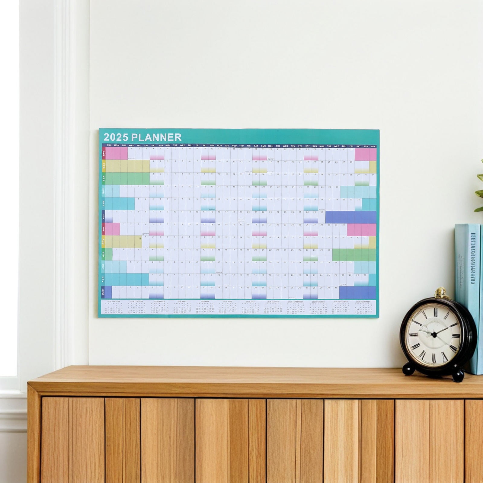 HOOWIFFY Erasable Wall Calendar with Assorted Colors, Creative Design ...