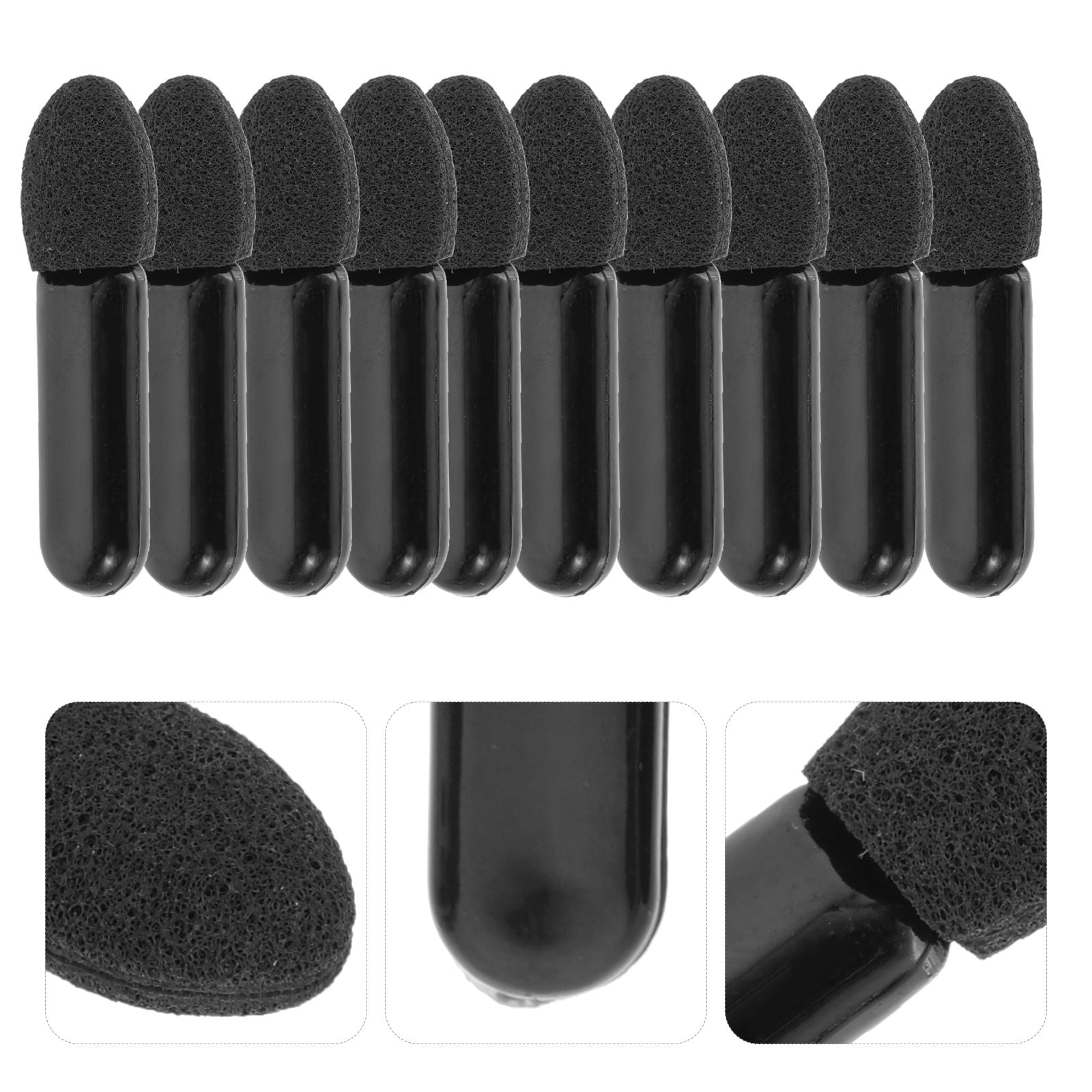 HOOWIFFY Eye Shadow Applicator, 100pcs Eyeshadow Sponge Applicator ...