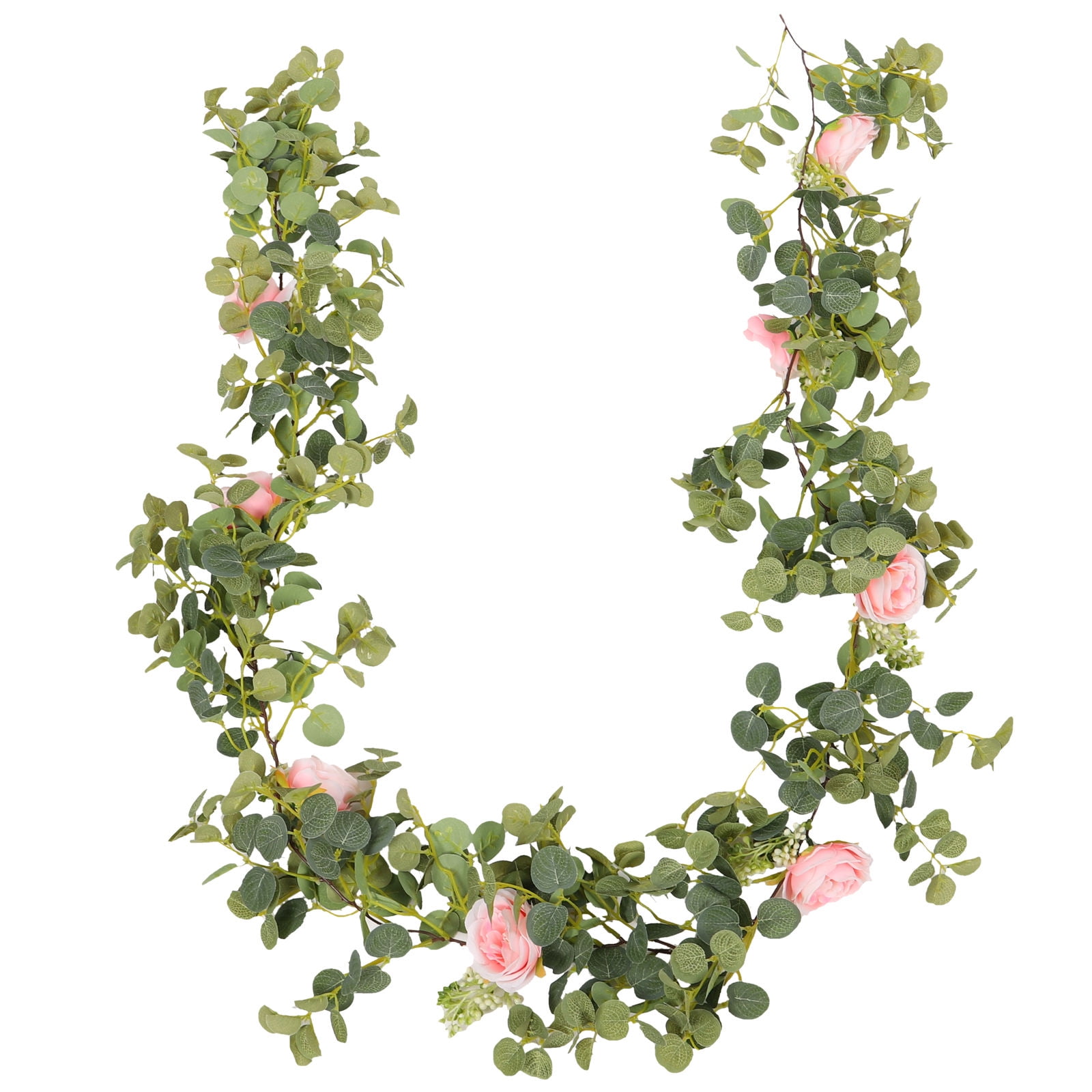 HOOWIFFY Decorative Artificial Rose Gar Vine with Lifelike Flowers for ...