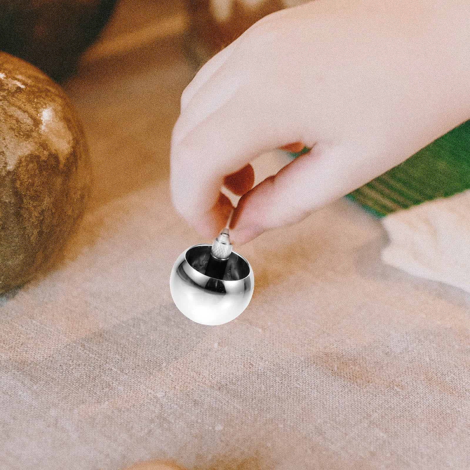 HOOWIFFY Silver Metal Gyro Toys for Children Hand Eye Coordination ...