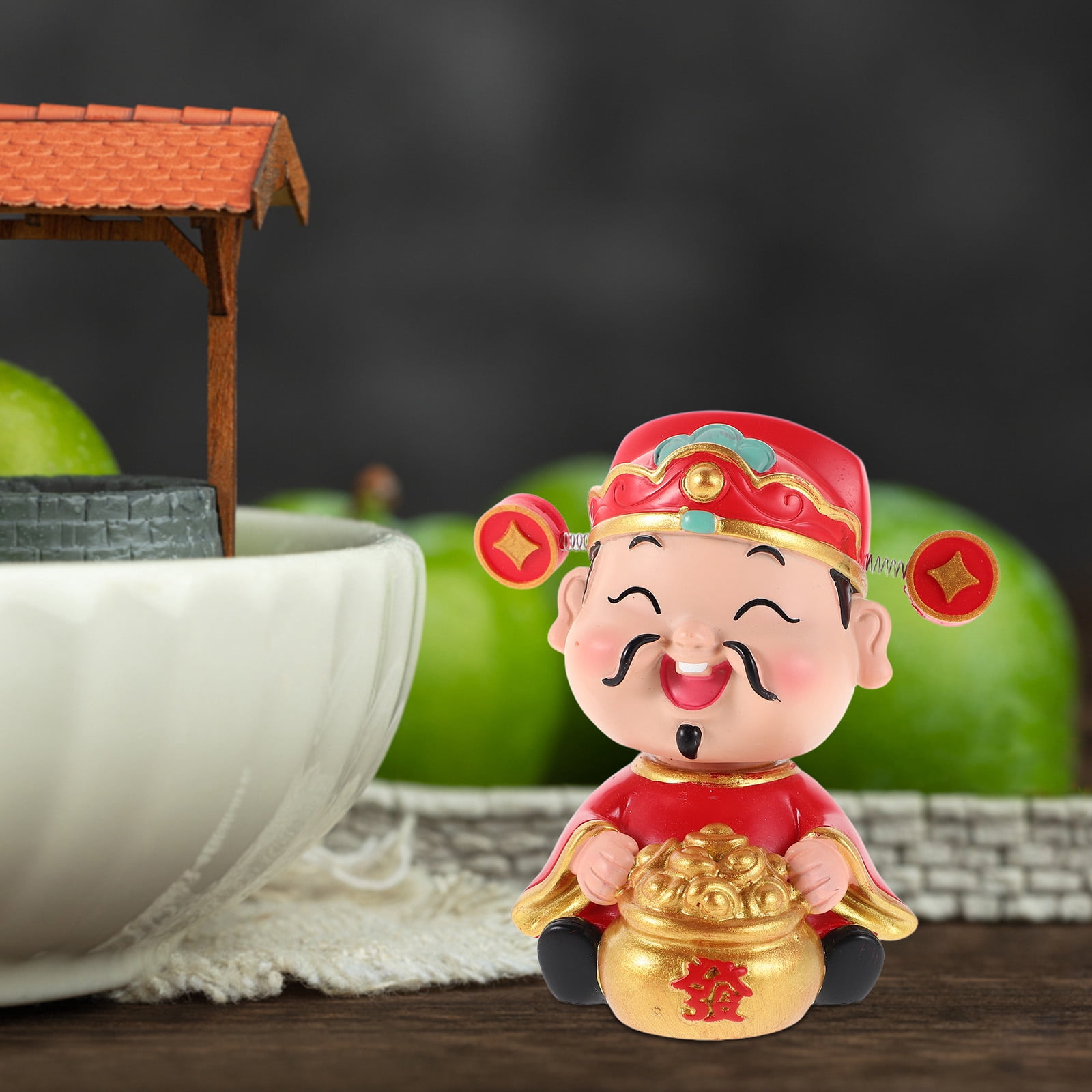 HOOWIFFY Household Money God Statue Money God Figurine Multi Alloy 1Pcs ...