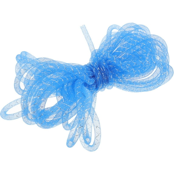 HOOWIFFY Sky-Blue Polyester Mesh Tube Jewelry Making Kit for DIY Craft ...